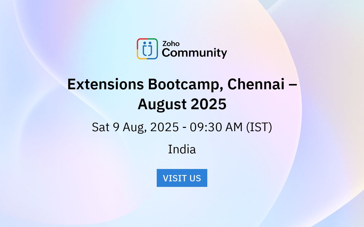 Extensions Bootcamp, Chennai – August 2025