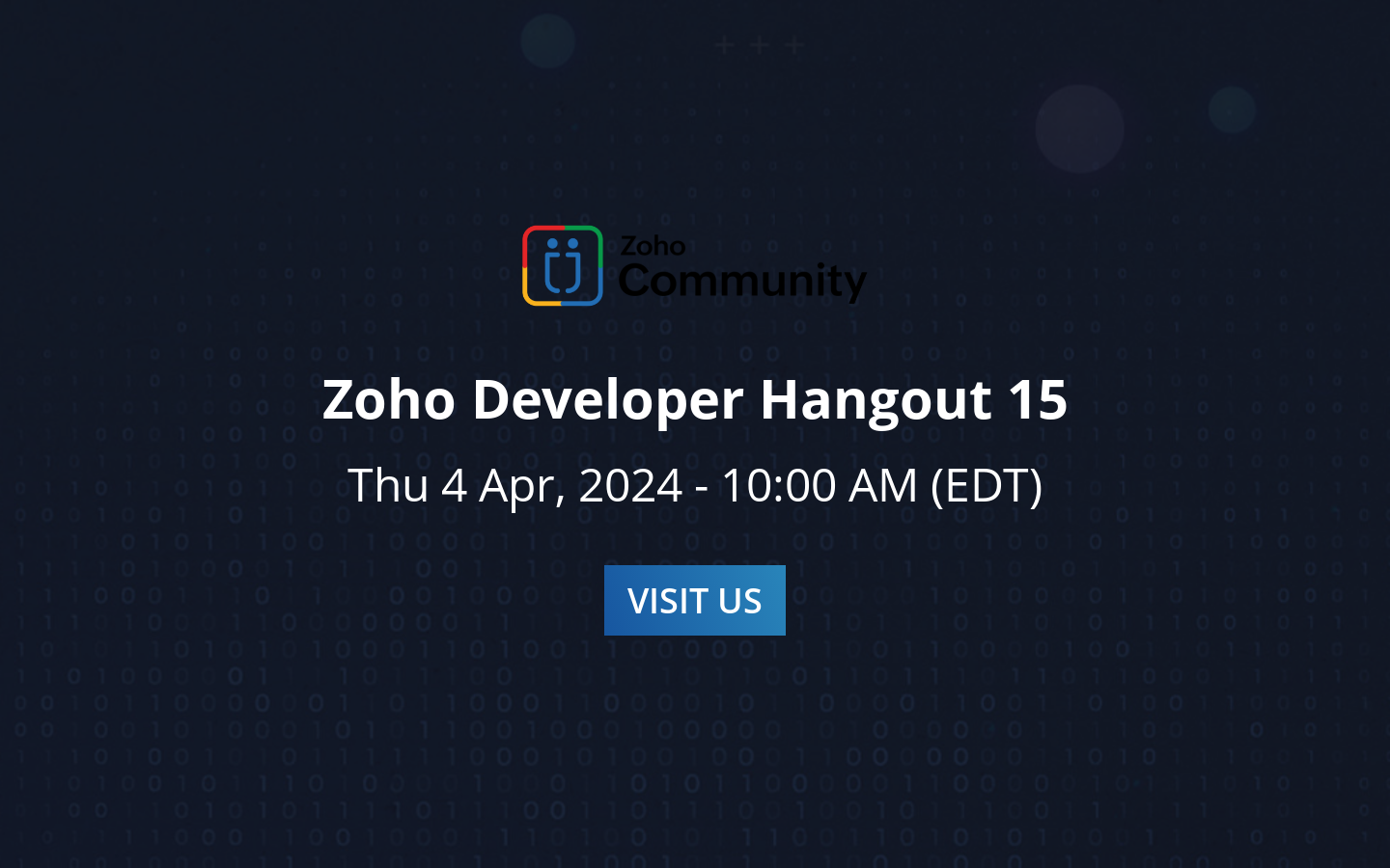 Zoho Developer Hangout 15 Zoho Developer Hangout 15